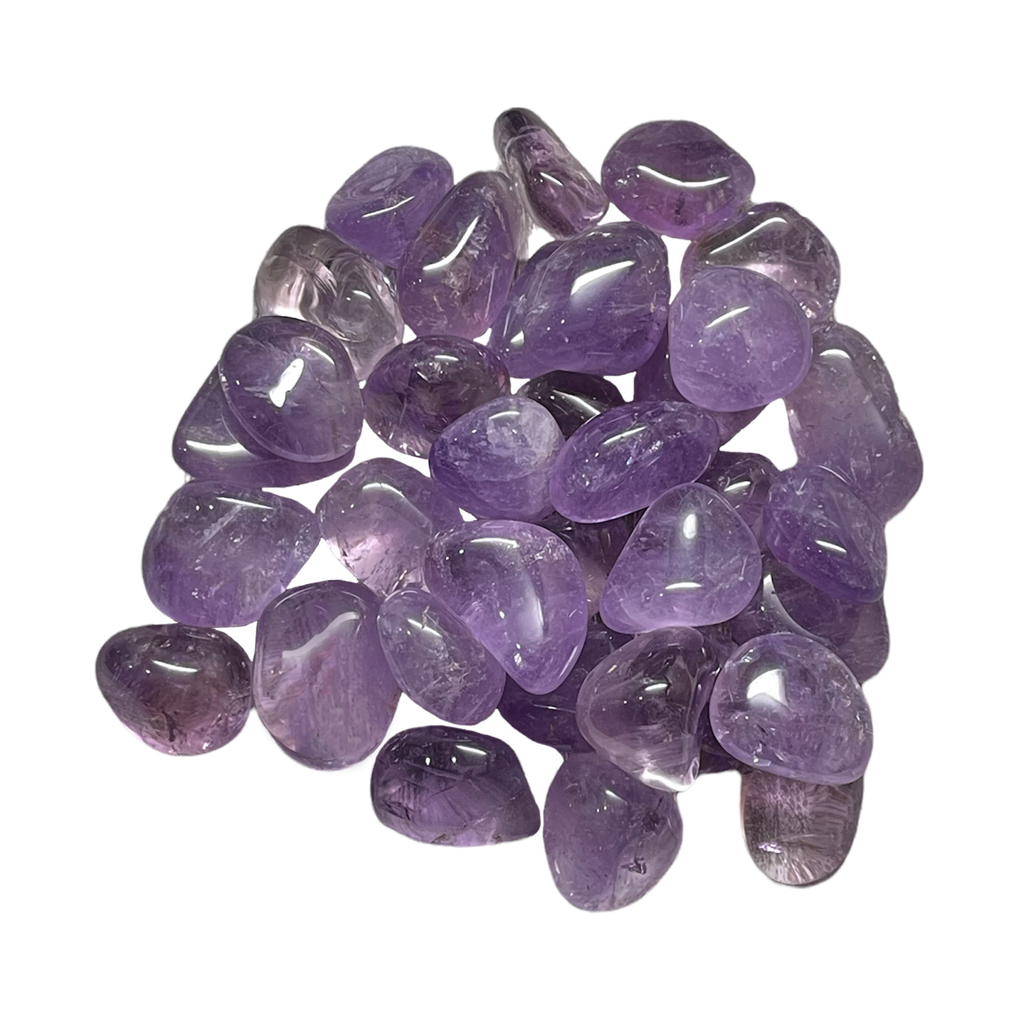Amethyst Tumbled Stone - Justin Time Crystals